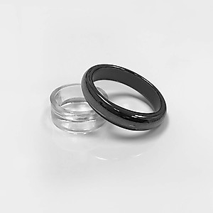 Gem Avenue 6mm Simulated Hematite Band Ring Size 4