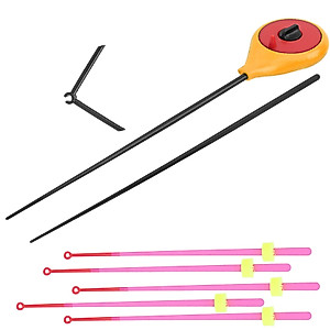 Dioche Fishing Rod Kit, Lightweight Portable Ice Fishing Pole End, Rods Pole End Tip Flexible Toughness 43g for Fishing Lover Fishing Tackle Winter Ice Fishing(16cm)