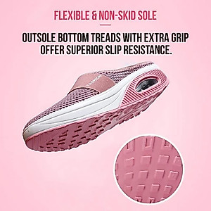 Kapley Azfleek Shoes, Azfleek Women Comfortable Air Cushion Slip-On Orthopedic Walking Sandals (Dark Blue, Adult, Women, Numeric_8, Numeric, us_Footwear_Size_System, Medium)