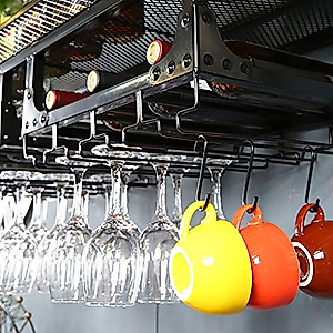 Wine Racks Metal Iron Wine Rack Upside Down Glass Holder Insert Glass Frame Hanging Wine Rack Wine Rack Creative Tall Cup Holder Glassware Rack (Size : L120*W35cm)