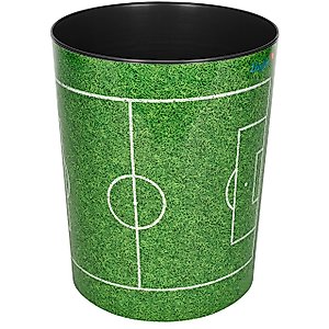 Läufer Runner Trash, 13 Litre Trash can, Perfect for The Nursery, Round, Sturdy Plastic, Soccer Field