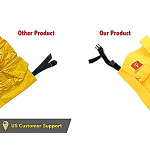 Trash Can Caddy Bag | Brute Compatible | Fits 32-55 Gallon Can | 12 Pockets | Heavy Duty Vinyl Construction Organizer for Cleaning & Janitorial Duties.