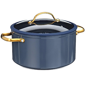 Thyme & Table Non-Stick 12-Piece Signature Cookware Set - Blue