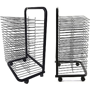 Art Drying Rack, Mobile Art Drying Rack with Wire Rack for Artwork, Art Studio, Drying and Printing Rack, Great for Schools and Art Clubs