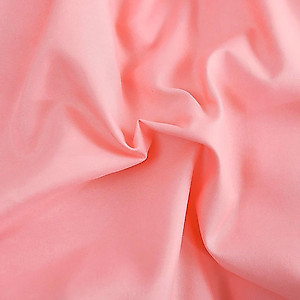 Pengcen Bedding Bed Sheet 3 Pieces Set,Pink Soft Microfiber Bedding Sheet Set,1 Bottom Fitted Sheet and 2 Pillowcases,Full Size
