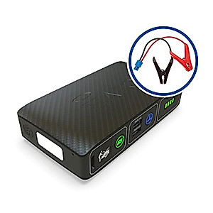 HALO Bolt Compact Portable Car Battery Jump Starter with USB Ports to Charge Devices - Silver Graphite