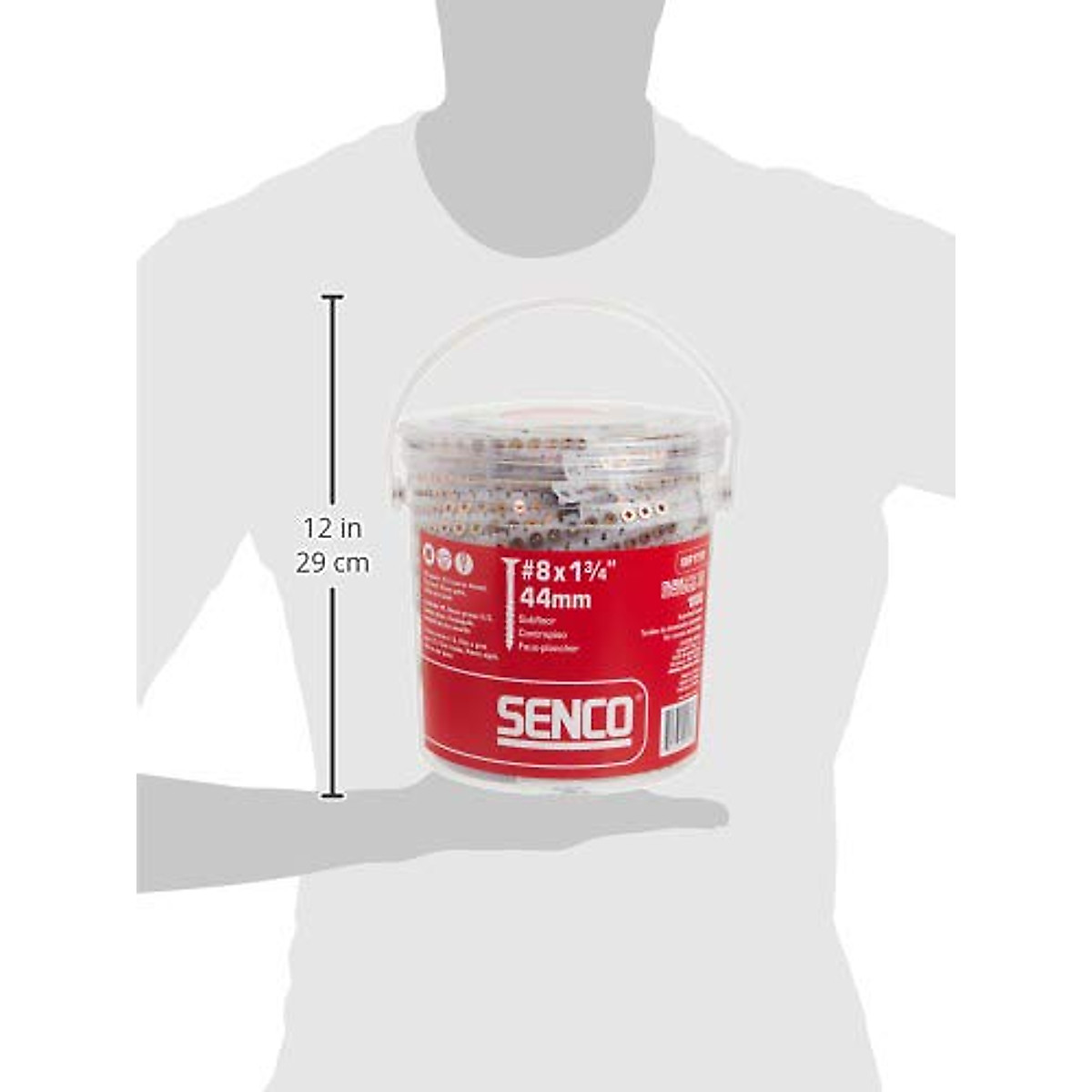 Senco 08F175Y Duraspin# 8 by 1-3/4" Flooring to Wood Collated Screw (1, 000per Box)