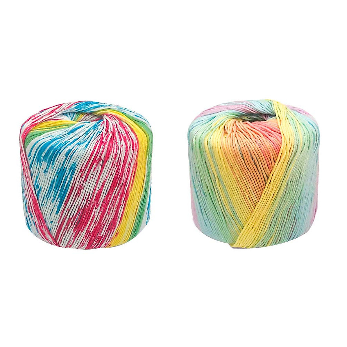 1 Roll Cotton Thread Balls Yarn Dyeing Colorful Cotton Threads for Crochet Hardanger Cross Stitch Needlepoint Hand Embroidery 133m Neon