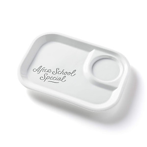After School Special Ceramic Serving Tray from Brass Monkey - 11.5" x 8.5" x 3/4", White, Vintage Cafeteria-Inspired Tray, Unique Gift Idea!