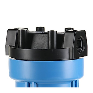 Hydronix HF5-20BLBK34 Water Filter Housing 20" RO, Whole House, Hydroponics - 3/4" Ports, Blue Body
