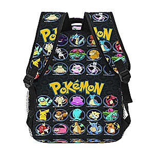 Anime Backpack Boys Girls Cute Travel Backpacks College Student Bookbag Lightweight Daypack