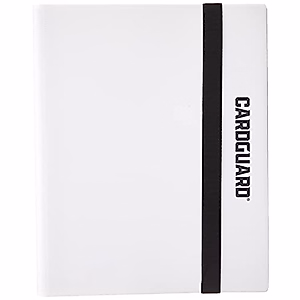 CardGuard Trading Card Pro-Folio, 9-Pocket Side-Loading Pages, Holds 360 Cards, White