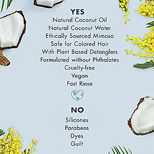 Love Beauty and Planet Silicone-Free Conditioner Volumizing Conditioner for Fine Hair Coconut Water and Mimosa Flower Refill Bottle for use with Reusable Aluminum Bottle 32 oz