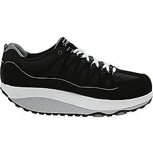 Skechers Women's Shape Ups 2.0 Comfort Stride Fashion Sneaker, Black/White, 6.5 M US