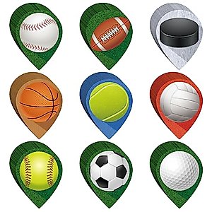 90 Pieces Pumpkin Classroom Bulletin Board Decorations Cutouts Farmhouse Pumpkin Home Accents Halloween Thanksgiving Fall Autumn Pumpkins Bulletin Board Accents with Glue Point Dots (Sports Style)