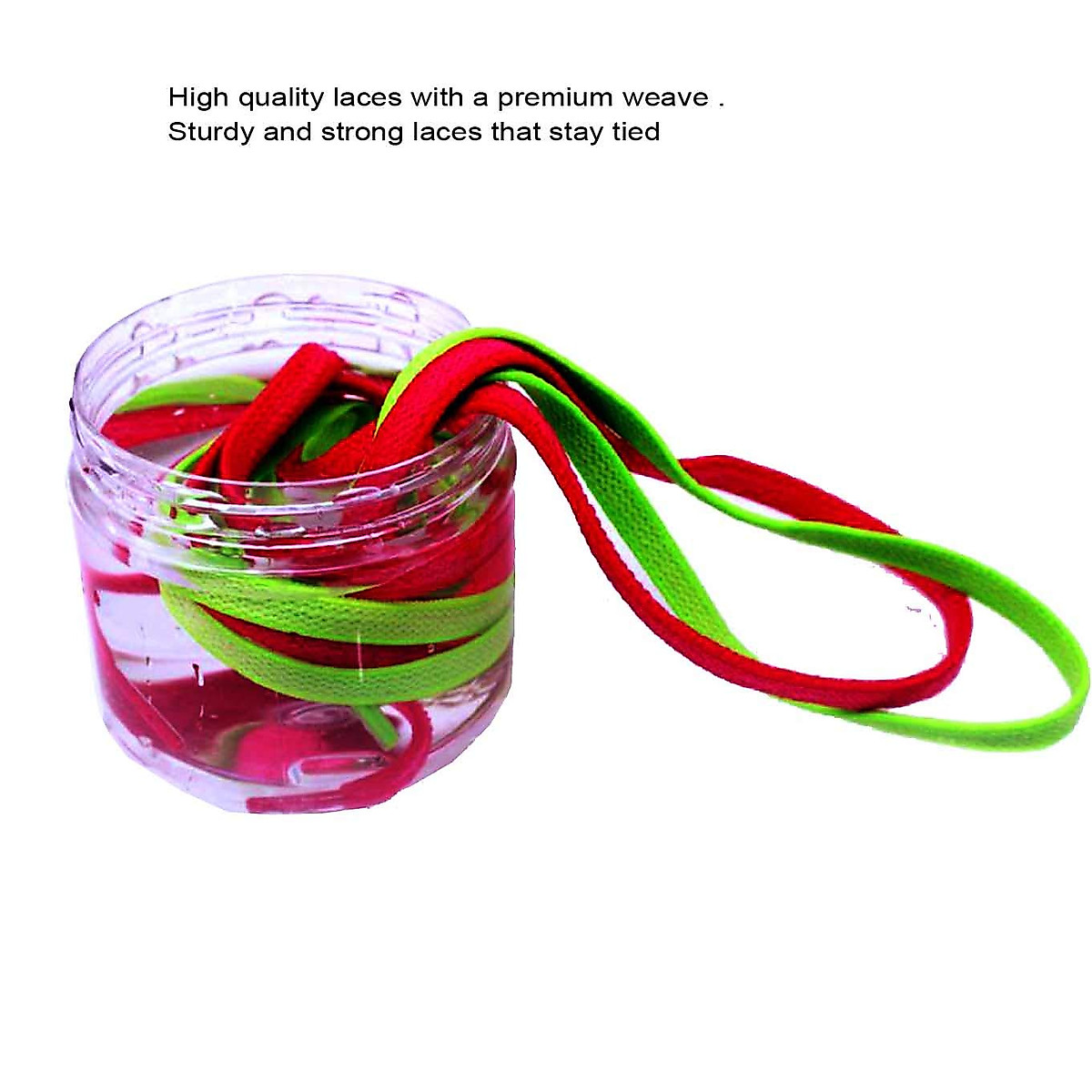 CaseHQ 3 Pair Flat Shoe laces 5/16" Wide Shoelaces for Athletic Tennis Running Sneakers