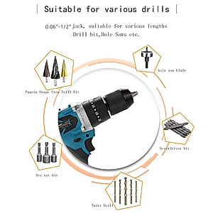 1/2" Brushless Cordless Impact Drill for Makita 18V Battery,1300 In-lbs(150N.m) Electric Impact Driver Gun,2 Variable Speed with 21-Torque Setting