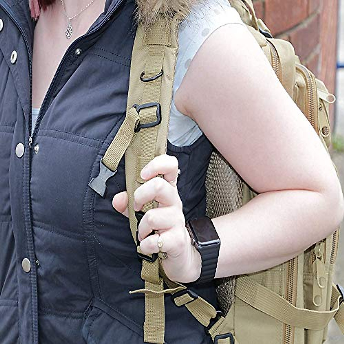 INI Compatible with Apple Watch Band 49mm 45mm 44mm 42mm 41mm 40mm 38mm - Adjustable Leather Strap with Magnetic Closure System for iWatch Series 9 Ultra 2 Ultra/8/7/SE/6/5/4/3/2/1 - Black