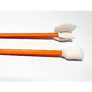 Wellgler's 5.11" Foam Cleaning swabs, for Electronics, Cameras, Optical Lenses or Inkjet Printers, Print Heads Cleaning（50pcs）