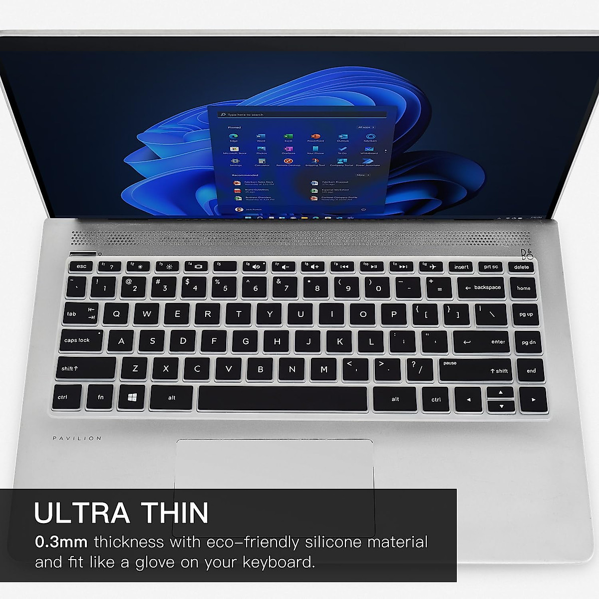 Keyboard Cover for HP Pavilion x360 14" /HP 14 Laptop 14-dq 14-fq 14-bf 14-cm/cf 14-df/dk/ds 14m-ba/cd 14m-dh 14-dq0052dx 14-dq0040nr/dq5009nr/dq0760dx/dq0762dx 14-fq1025nr/fq0033dx(Not Fit 14m-dw/dy)