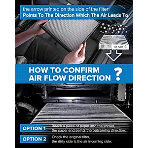 PHILTOP Cabin Air Filter, Replacement for CF10374,CP374, BE-374, ACF004, Tacoma, Dart, Vibe, Includes Activated Carbon, Pack of 1