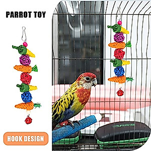 LUOZZY Funny Bird Toy Parrot Chew Toys Wear-Resistant Cockatiel Toy for Amazon Cockatiels Cockatoos Macaws and Similar Sized Pet Birds