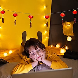 ibasenice Spring Festival Lantern String Lights LED Chinese Style Fairy Lights String Lamp Birthday Party Layout Lights Restaurant Garden Home Decor String Lights
