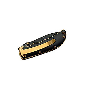 Rite Edge 211193-BE Bear Folding Knife, Black/Gold
