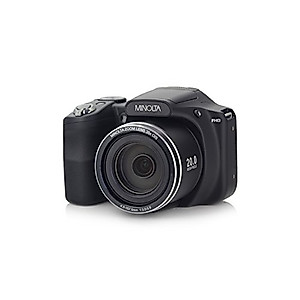Minolta 20 Mega Pixels High Wi-Fi Digital Camera with 35x Optical Zoom, 1080p HD Video & 3" LCD, Black (MN35Z-BK)