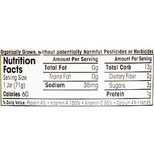 Earth's Best Organic Stage 1 Baby Food, Sweet Potato, 2.5 oz. Jar