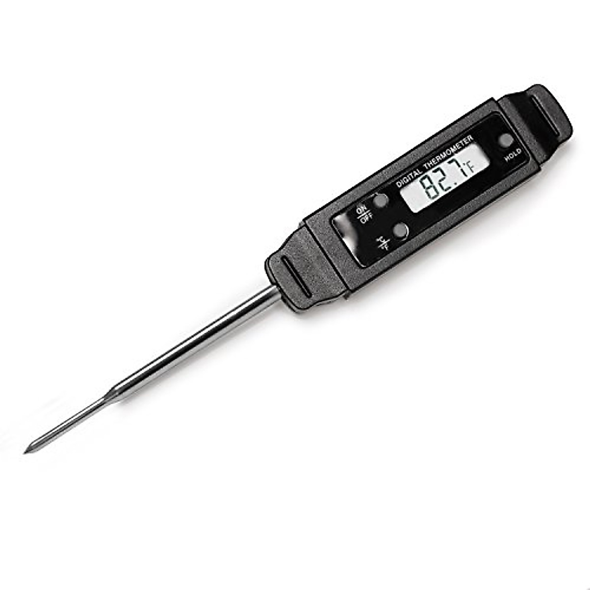 MASTER COOK Pocket Meat Thermometer Instant Read, Mini, Black