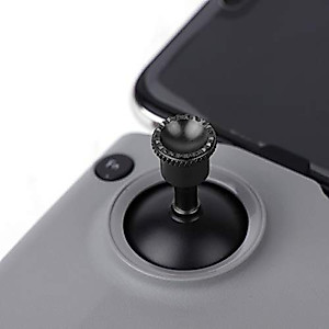 Kimyoaee 1 Pair Remote Controller Stick CNC Aluminum Transmitter Joystick Thumb Rocker Metal Protector for DJI Mavic Air 2 Drone - Black