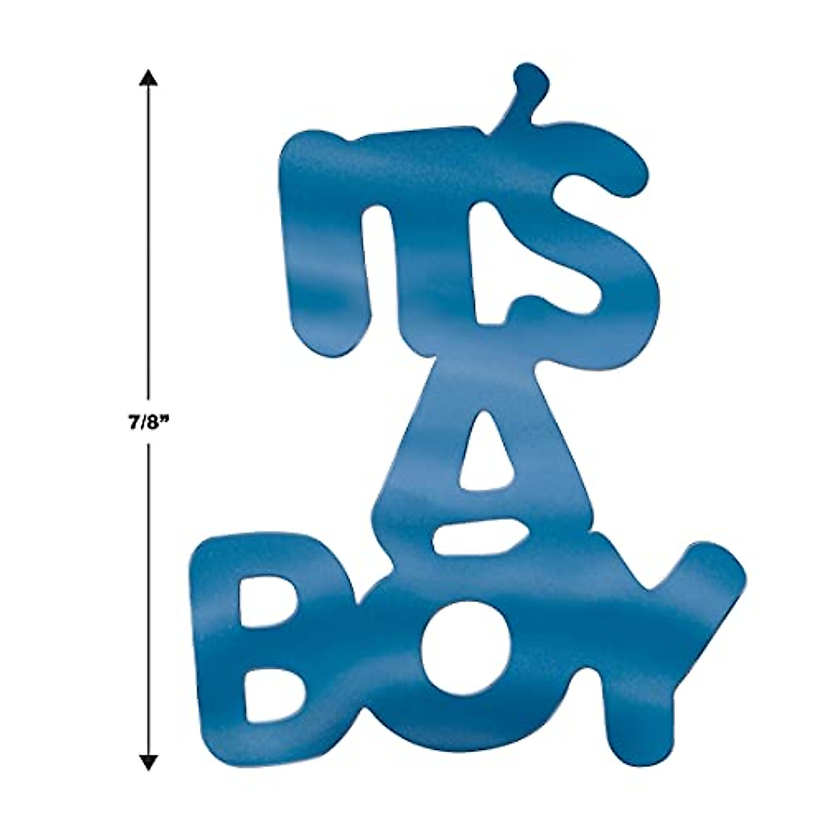 Beistle It’s A Boy Baby Shower Confetti Sprinkles For Gender Reveal Party – 0.5 Ounces Of Metallic Plastic Table Scatter Decor