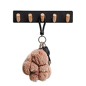 XDCHLK Key Hook Hanger Coat Hook Wall Hanging Viscose Clothes Wall Punching Row Hook Wall Hanging Rack Household ( Color : D , Size : 25*3*5cm )
