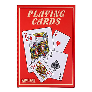 GAMELAND Super Jumbo Playing Cards (Humongous 8-1/4" x 11-3/4" Cards)