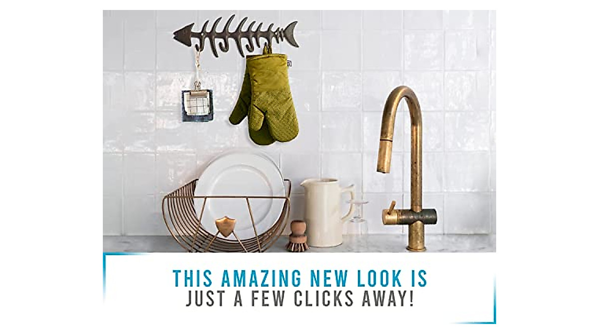 Comfify Fish Bones Wall Mount Towel Rack - Rustic Cast Iron Decor