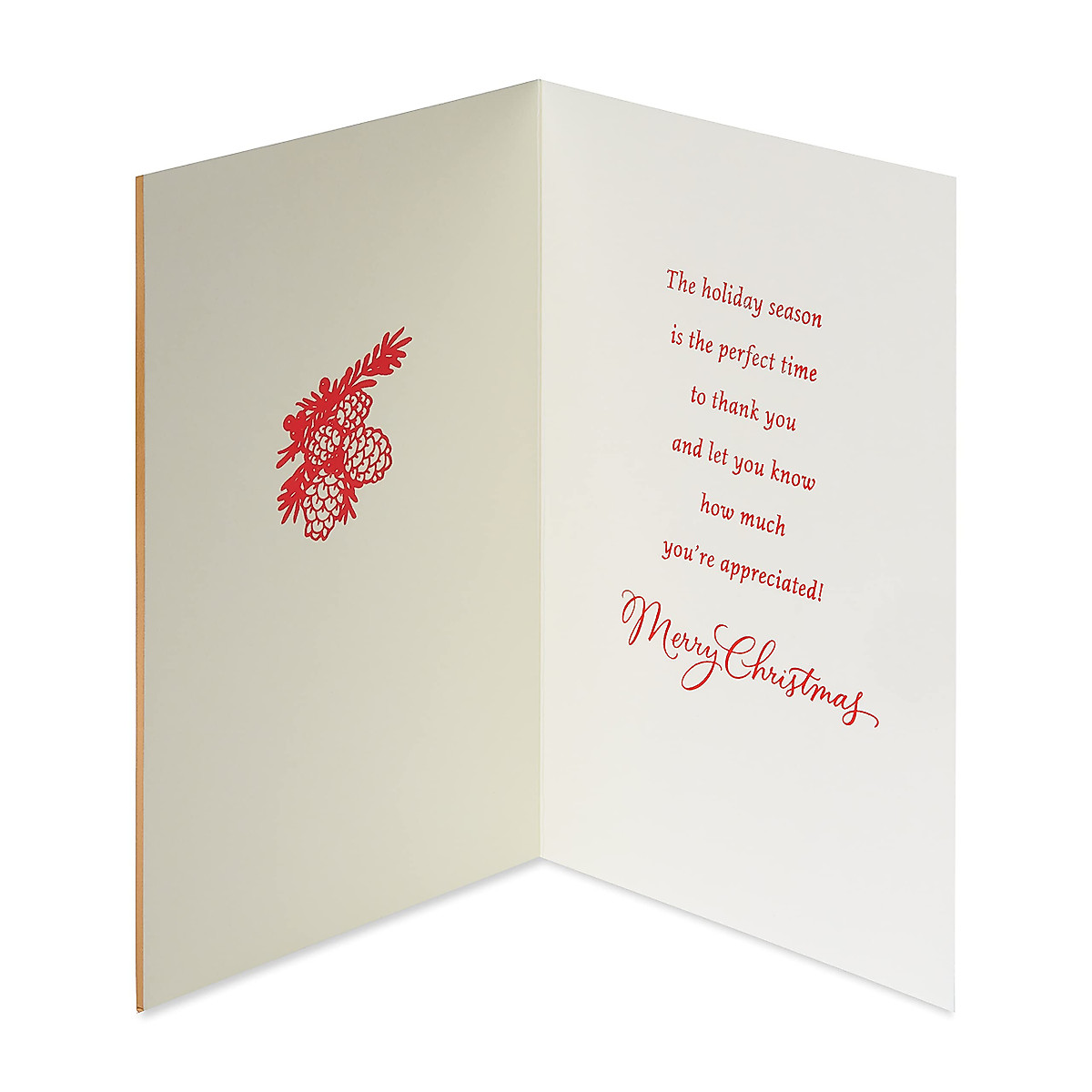 American Greetings Christmas Thank You Card (Perfect Time)
