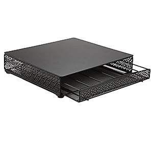Mind Reader Storage Drawer Coffee Pod Holder, 36 Capacity, Black