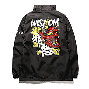 AITFINEISM Men's Lightweight Windbreaker Jacket Casual Zip Up Jackets With Hooded (Small, Black-1)