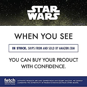 Star Wars for Pets Chewbacca Wookiee Cookies Dog Treat Jar | 10 x 5 Ceramic Chewbacca Dog Treat Jar with Lid, Dishwasher Safe | STAR WARS Brown Dog Food Storage Cylinder, Brown Dog Treat Jar