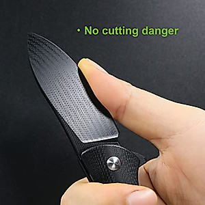 JIN G10 Folding Knife Kit, Liner Lock Pocket Knife for Starters Flipper Knife Making, G10 Blade Hanlde Knife Safety Learning Tool, Gift Knife, Black G10