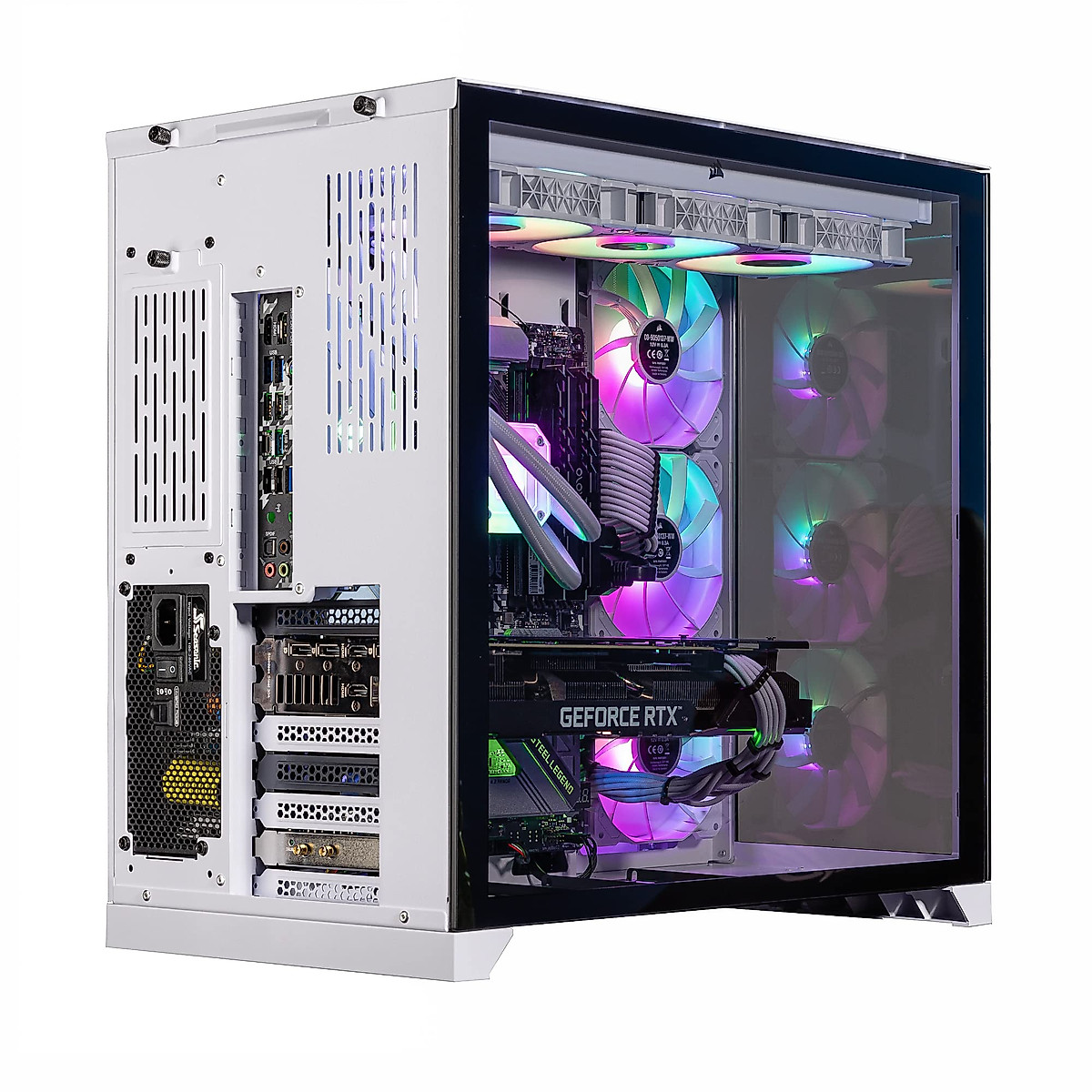 Velztorm Lux Gaming & Entertainment Desktop PC (AMD Ryzen 9 5950X 16-Core, 128GB RAM, 8TB PCIe SSD, GeForce RTX 4080 Super 16GB, WiFi, HDMI, USB 3.2, USB 3.1, Display Port, USB 3.0, White, Win10P)