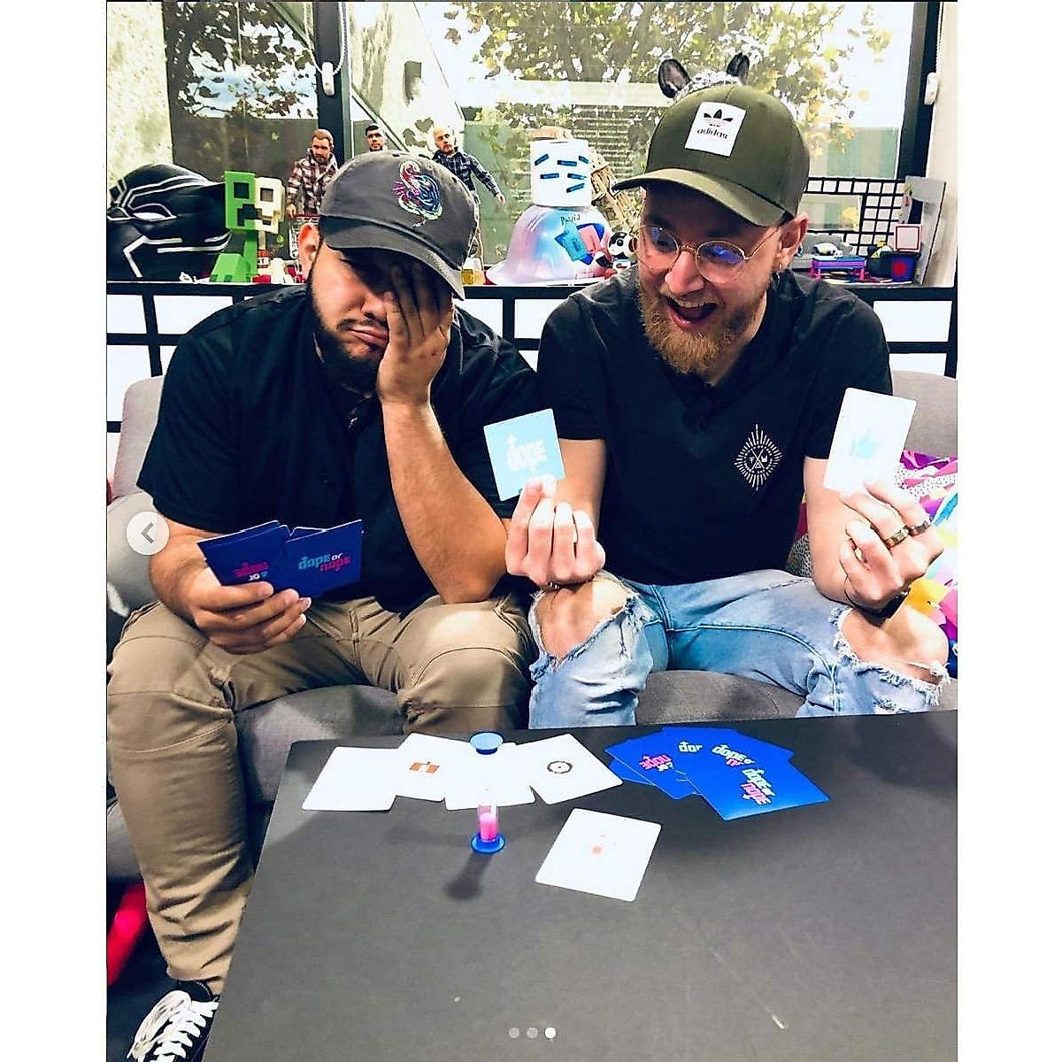 Wilder Games Dope or Nope - Family Friendly Party Game - Create Dope Products by Combining Everyday Items Into Hilarious Combinations , Blue