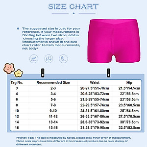 iiniim Kids Girls Stretch Cotton Gymnastics Ballet Dance Booty Shorts Workout Sports Yoga Cycling Running Active Shorts White 12