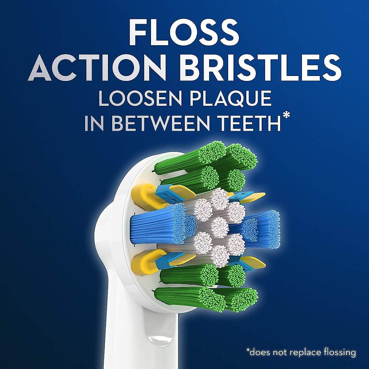Oral-B Floss Action Replacement Brush Heads for an Oral-B Electric Toothbrush, Pack of 6
