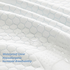 OUUI 6 Inch Gel Memory Foam Twin Mattress Medium-Firm Mattress for Pressure Relief & Cooler Sleep Mattress for Kids Adults CertiPUR-US Certified Mattress in a Box, White