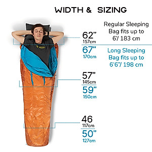 Nemo Kyan Mummy Sleeping Bag, 35 Degree, Regular