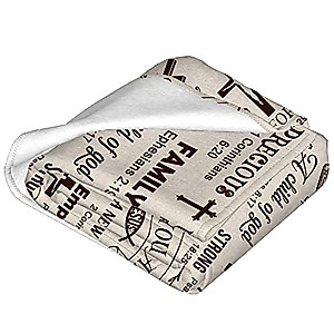 AJIIUSV Christian Gifts for Men Women, Christian Blanket Fathers Day Blankets for Dad Grandpa Uncle Gifts Birthday Gifts for Women Men Religious Gifts Blanket Bible Verse Inspirational Gifts 50"x60"