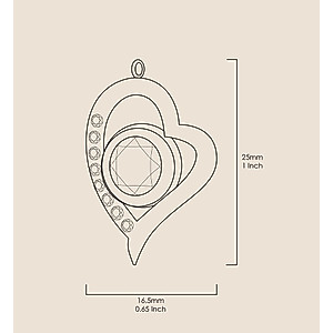 NanoStyle Gold Plated Silver I Love You Necklace in 12 Languages Anniversary Heart Pendant with Cubic Zirconia Gemstones Inscribed in Pure Gold onto a Dark Blue Crystal, 18" Rolo Chain