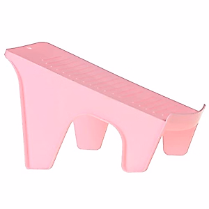 Shoe Stacker, Shoe Slots Space Saver for Closet Organization Double Layers Space Saving Durable PP Simple Design Tidy Orderly Storage Shoe Slots for Home Office Hotel(Pink)